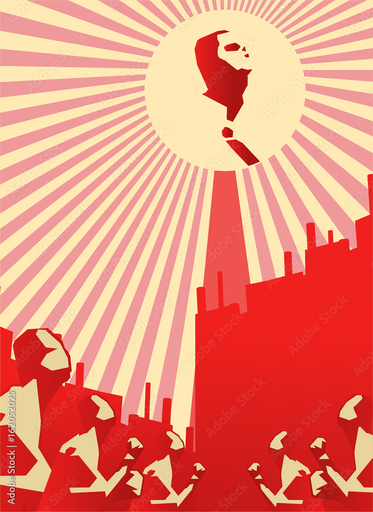 Capitalism in propaganda style Stock Vector | Adobe Stock