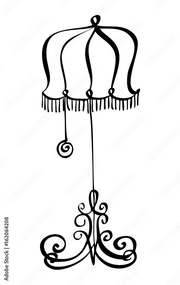 Tall Lamp Clipart Cartoon