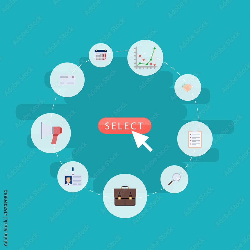 Flat Icons Envelope, Magnifier, Portfolio And Other Vector Elements ... Flat Icons Envelope, Magnifier, Portfolio And Other Vector Elements ...