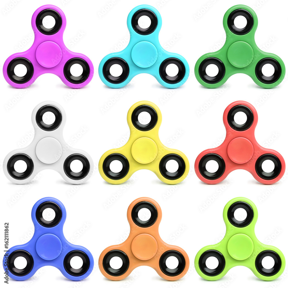 Collection of fidget spinner Stock Photo | Adobe Stock