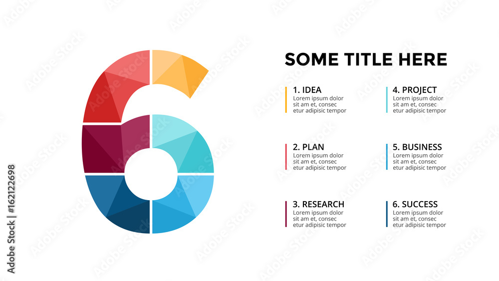 Vector alphabet infographic. Presentation slide template. Business font ...