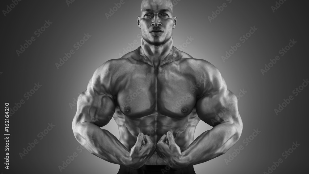 Bodybuilder Stock Illustration | Adobe Stock