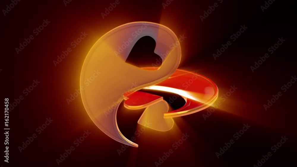 Yin Yang (the symbol of eternal love, mutual penetration). Eastern ...