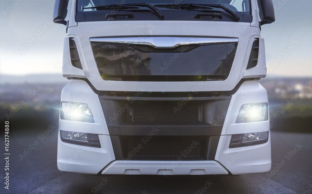 a plain truck front view Stock Photo | Adobe Stock