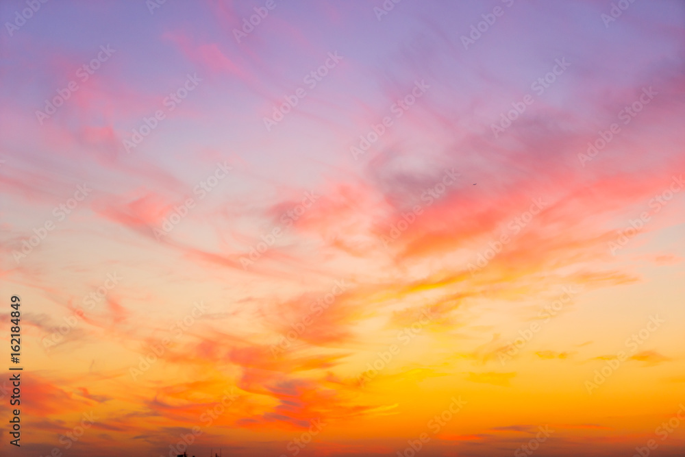 Sunset sky background Stock Photo | Adobe Stock