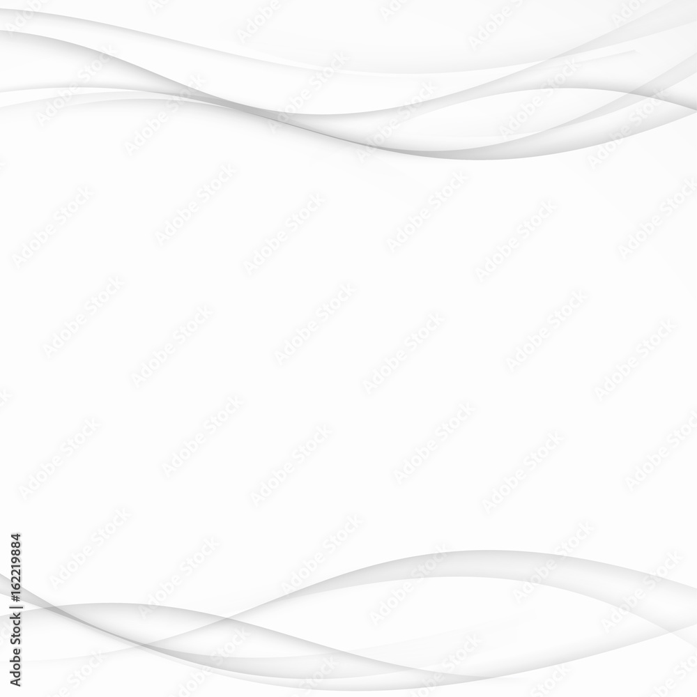 Modern abstract soft grey swoosh lines background. Speed motion ...