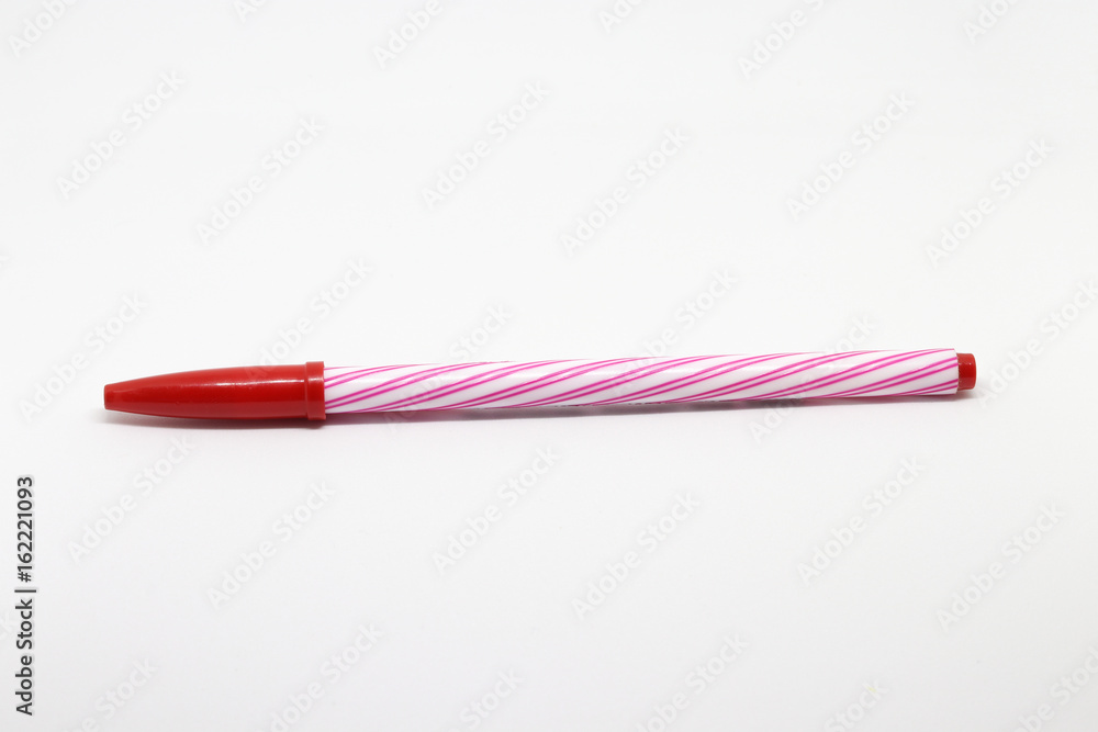 Red pen Stock Photo | Adobe Stock