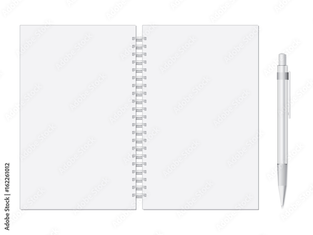 Notebook for your design and logo. Mock up Stock Illustration | Adobe Stock