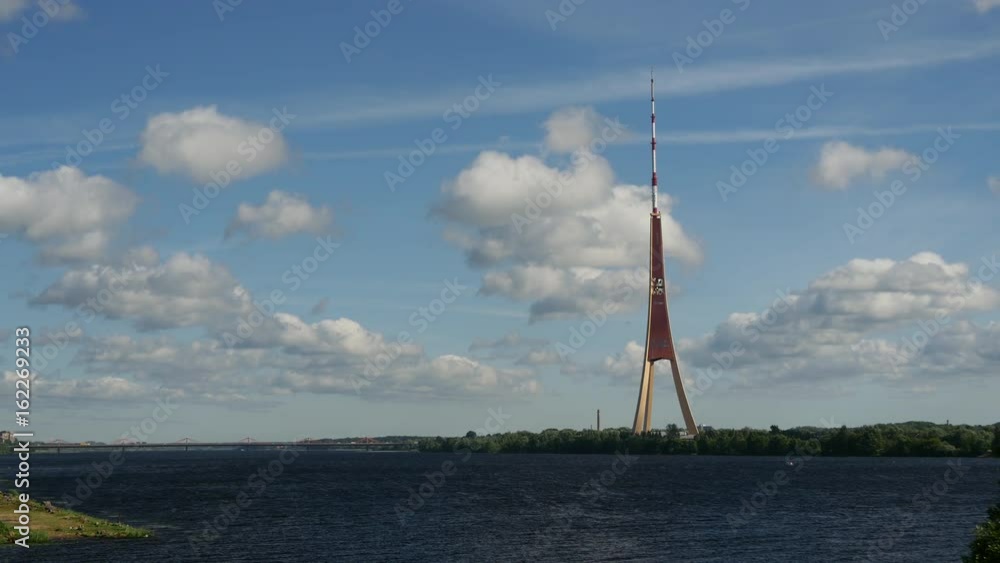 The Riga Radio and TV Tower the tallest structure in the Baltic states ...