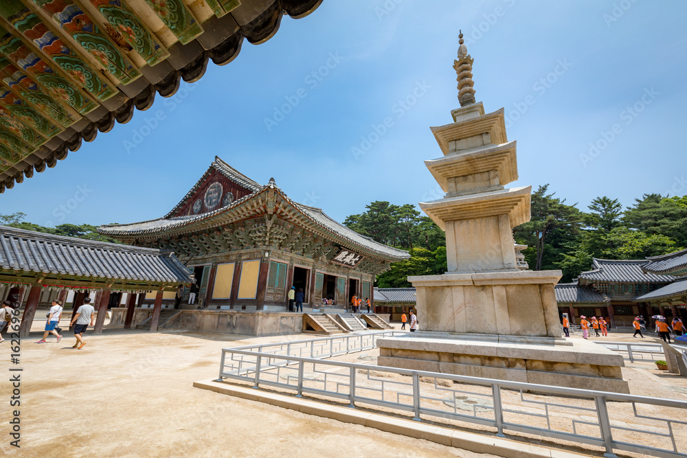 Jun 23, 2017 The stone pagoda Seokgatap at Bulguksa temple in Gyeongju ...