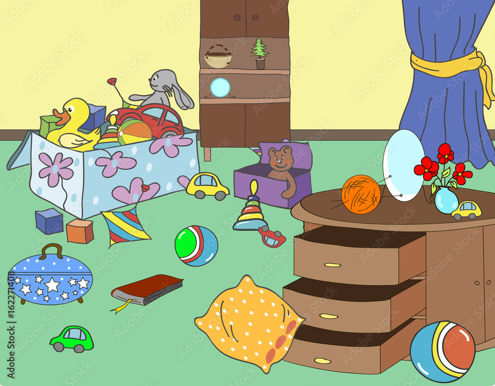Messy Toys Cartoon