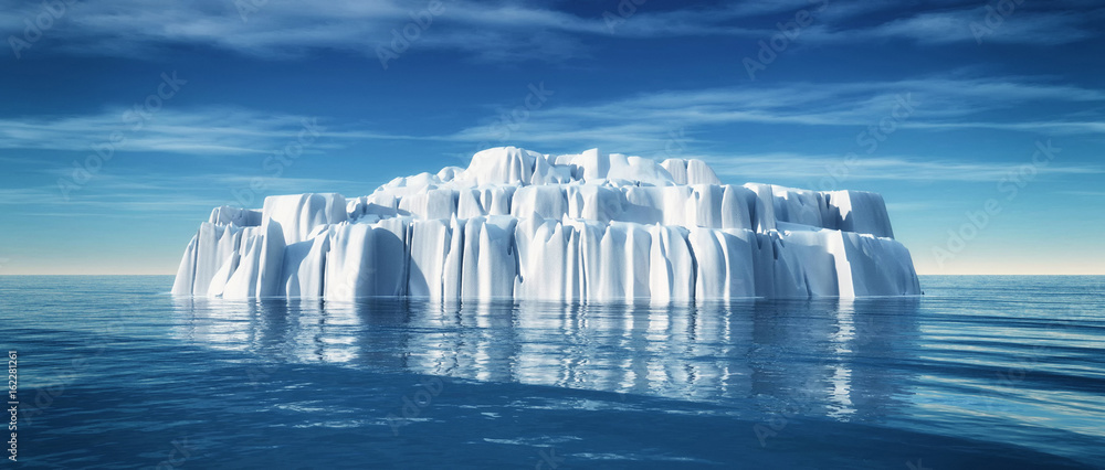 Underwater view of iceberg Stock Illustration | Adobe Stock