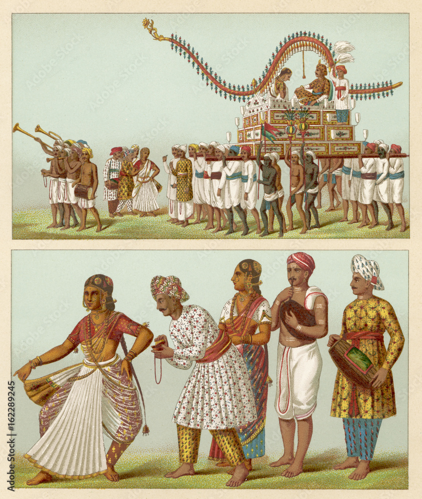 Racial Types - India - Wedding. Date: early 19th century Stock Photo ...