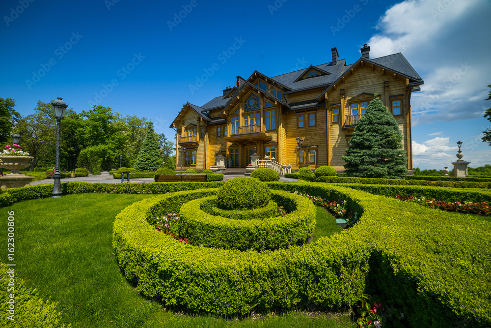 Landscaping in the garden. The path in the garden.Beautiful backyard ...
