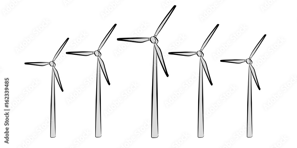 Hand-drawn renewable energy sketch Stock Illustration | Adobe Stock