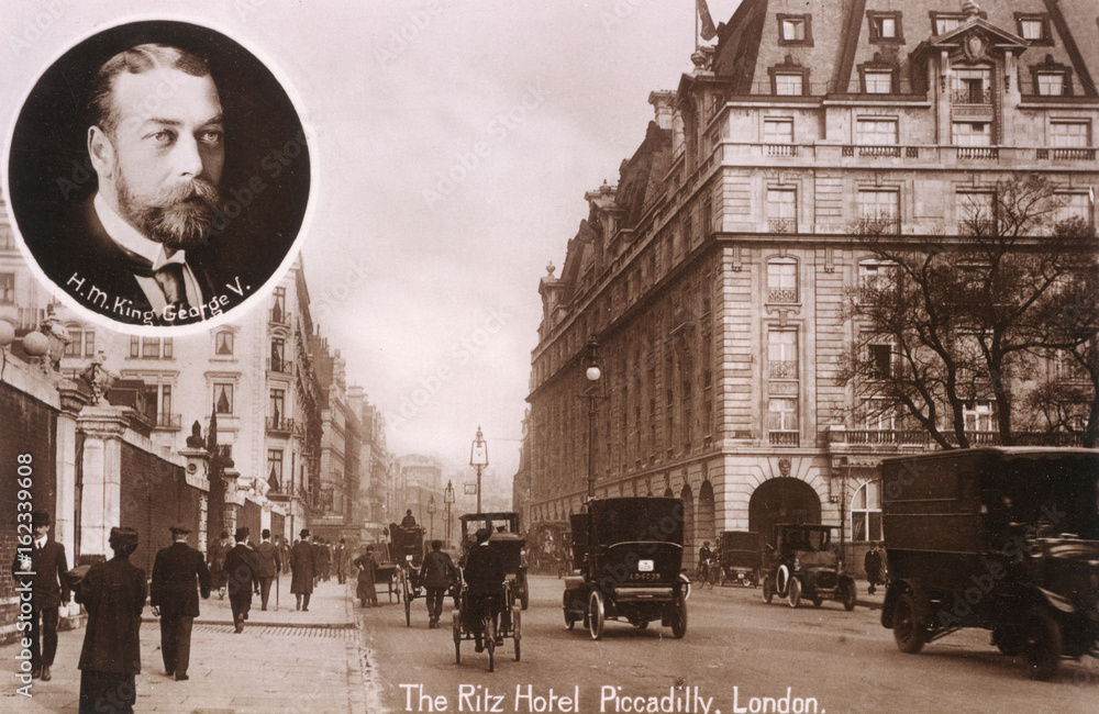 Ritz Hotel 1910. Date: circa 1910 Stock Photo | Adobe Stock