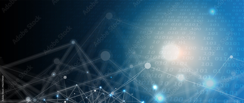 Neural network concept. Connected cells with links. High technology ...