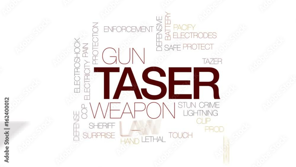 Taser animated word cloud, text design animation. Kinetic typography ...