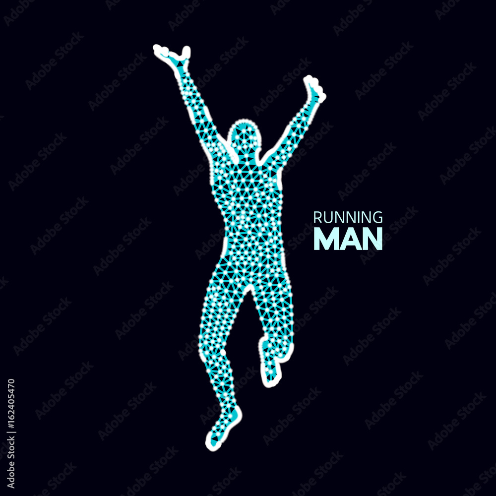 3d Running Man. Design for Sport, Business, Science and Technology ...