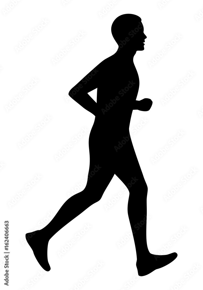 Male Running Silhouette