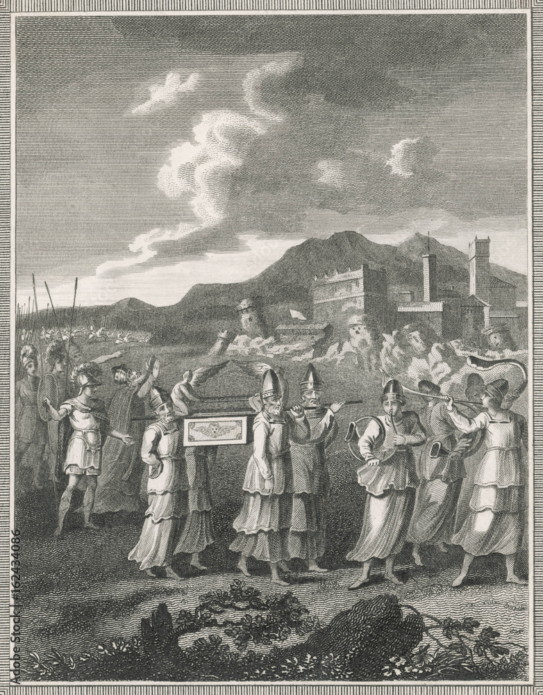 Old Testament bible scene: Siege of Jericho Stock Photo | Adobe Stock