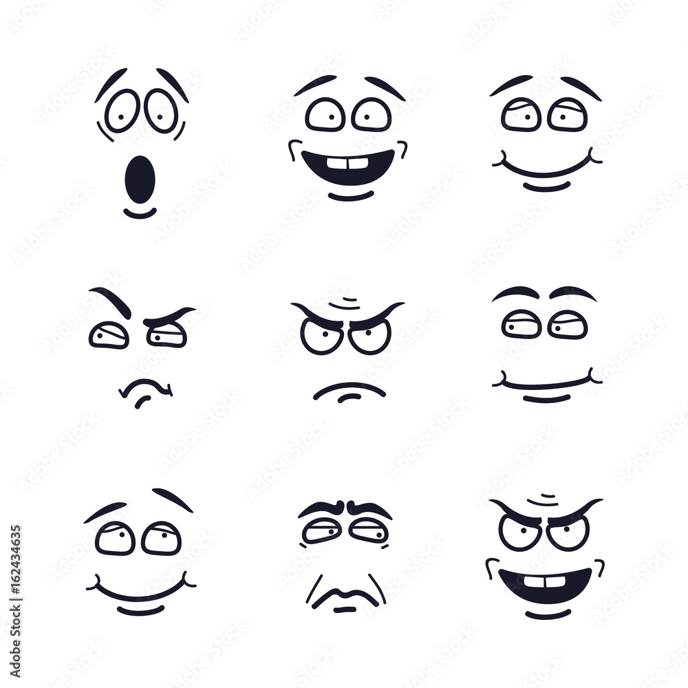 Ashamed Cartoon Face
