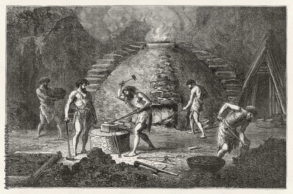 Iron Age Metalwork. Date: circa 1000 BC Stock 写真 | Adobe Stock