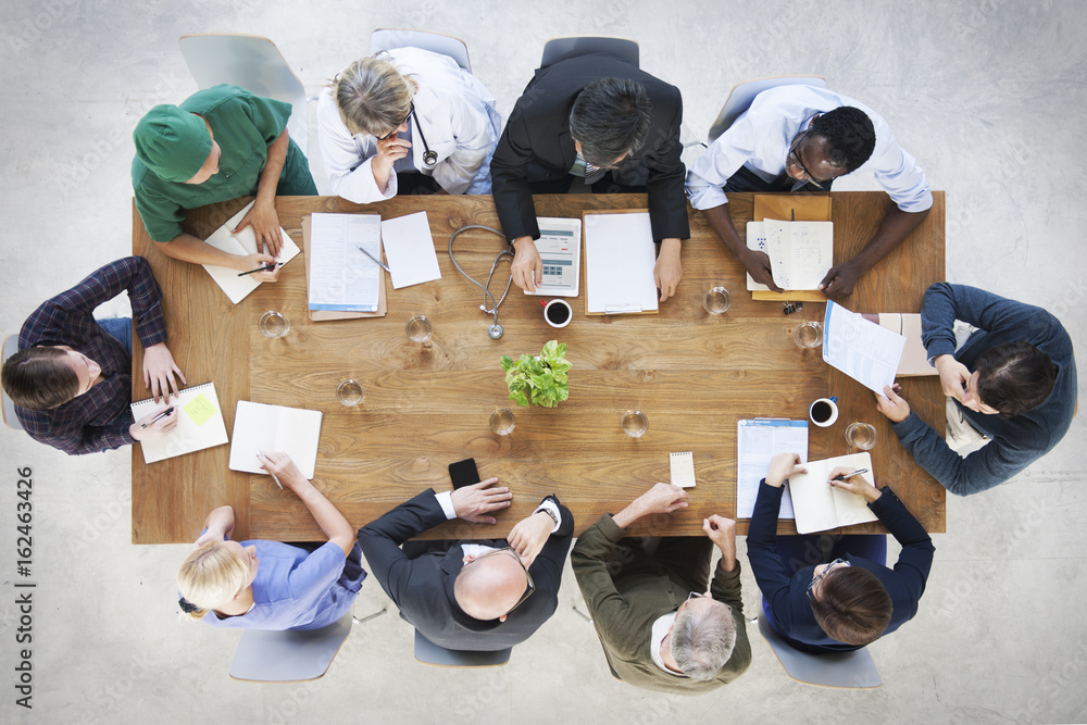 Doctor Brainstorming Diagnosis Medication Treatment Plan Concept Stock ...