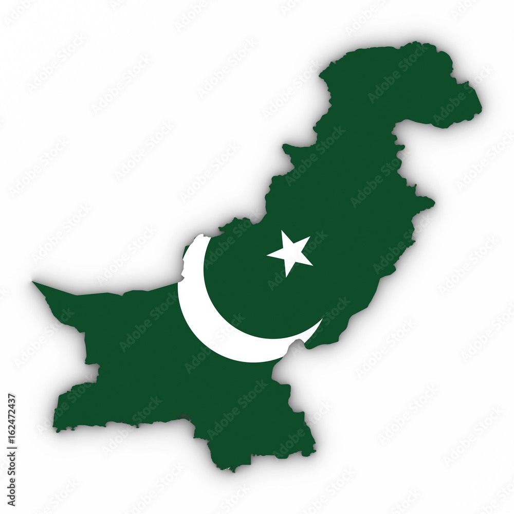 Pakistan Flag Outline