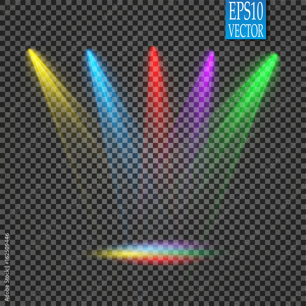 Photo & Art Print Vector Spotlights. Scene. Light Effects.The colors ...