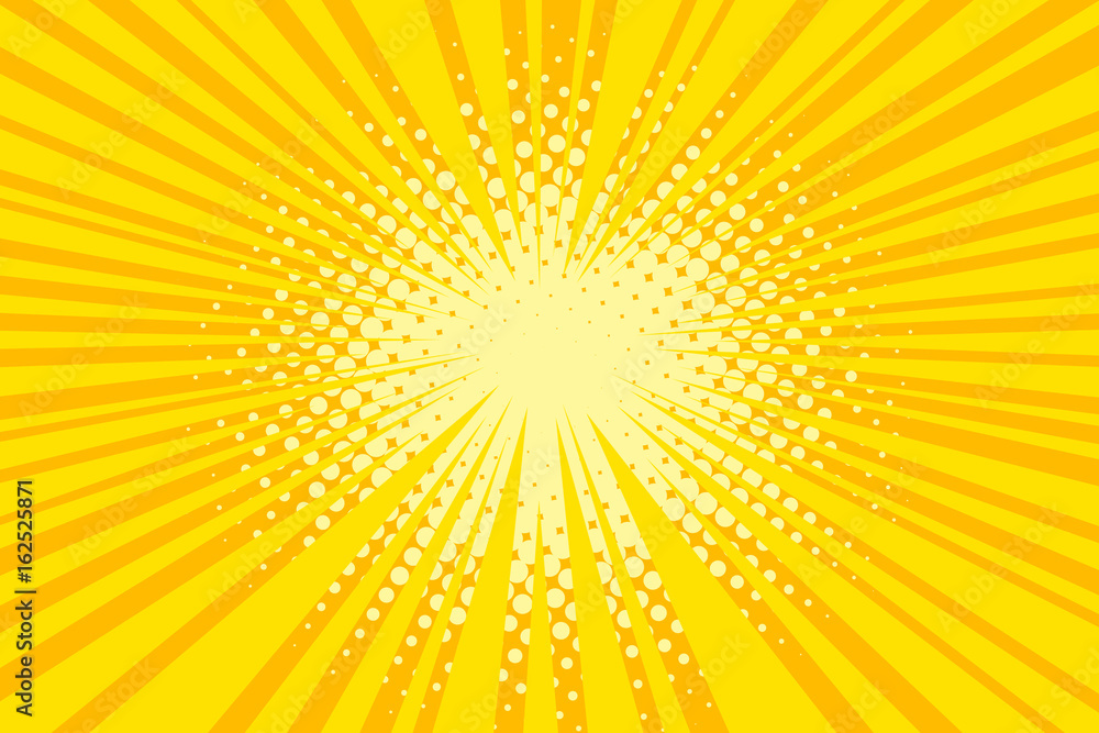 Comic Book Background Dots Yellow