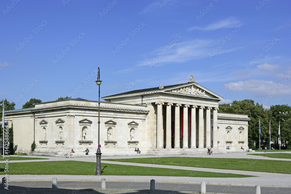 Koenigsplatz square at night in Munich, Bavaria Stock Photo | Adobe Stock
