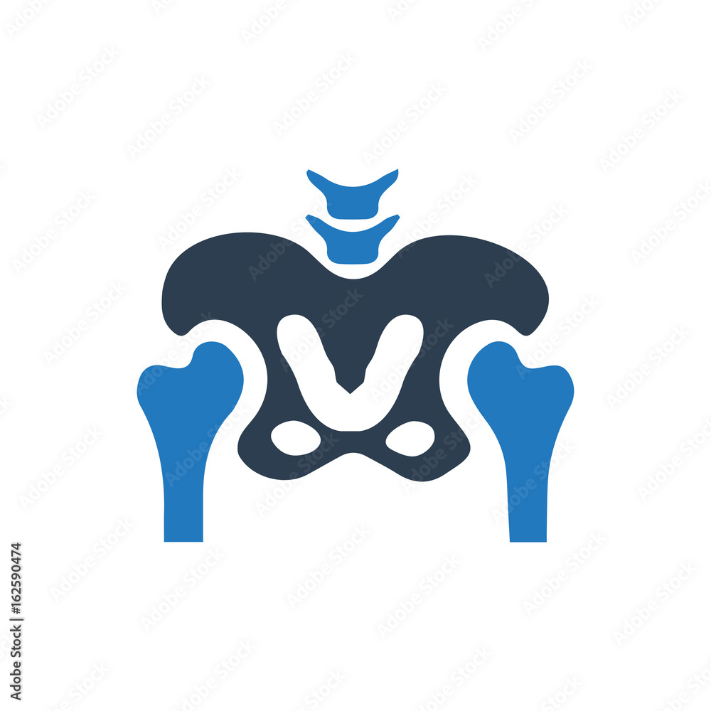 Human Pelvis Icon Stock Vector | Adobe Stock