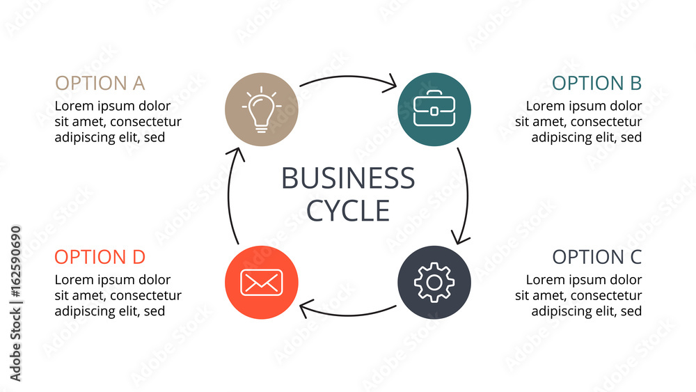 Vector circle arrows infographic, cycle diagram, graph, presentation ...