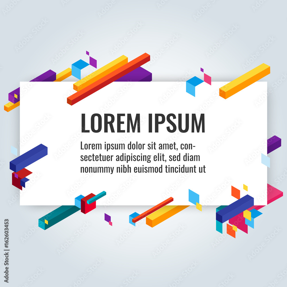 Infographic poster with written text information and title Stock Vector ...