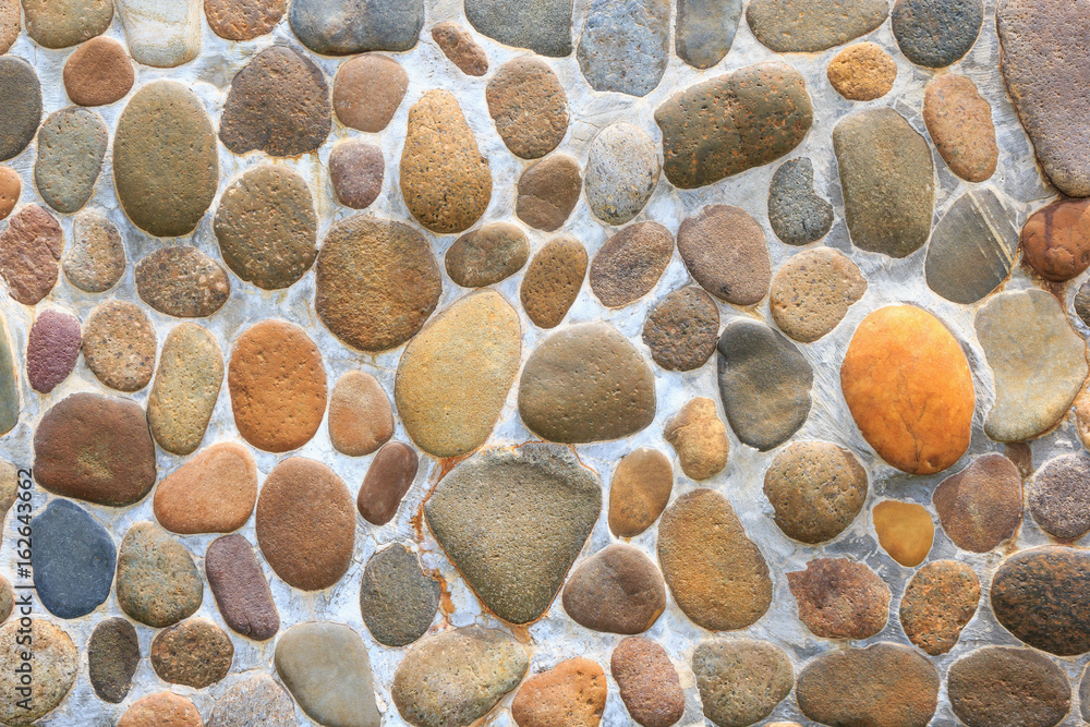 Pebble stone floor tile texture Stock Photo | Adobe Stock