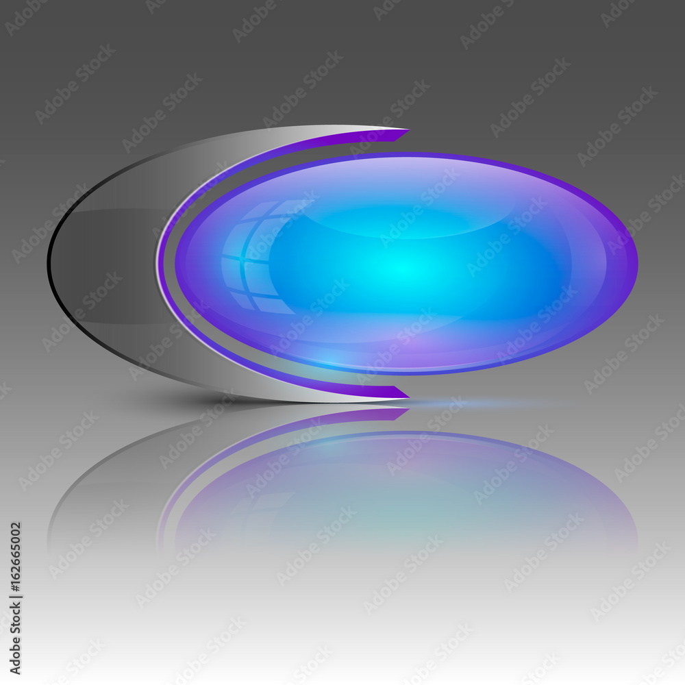 Purple ellipse logo Stock Vector | Adobe Stock