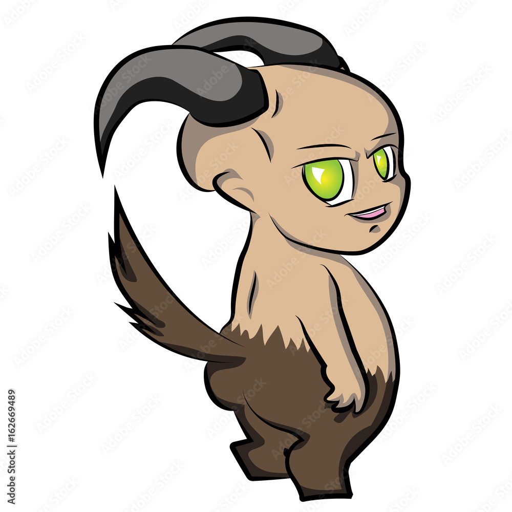 Satyr cartoon vector Stock Vector | Adobe Stock