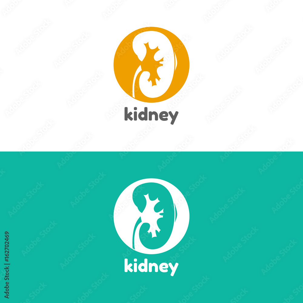 Human kidneys logo Stock Vector | Adobe Stock