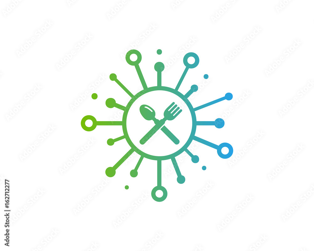 Share Food Icon Logo Design Element Stock Vector | Adobe Stock
