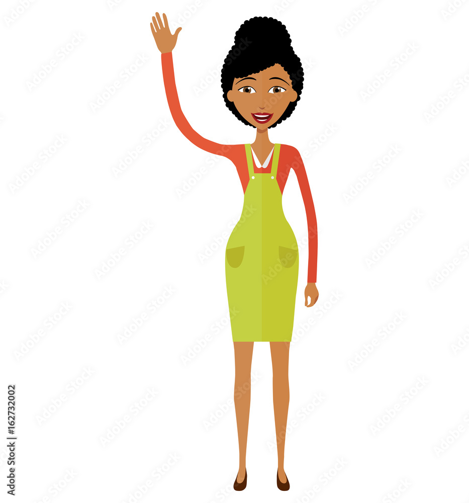 African American Woman Cartoon