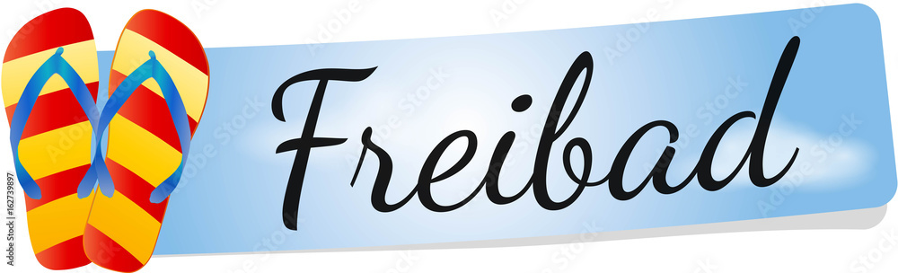 Freibad Stock Vector | Adobe Stock