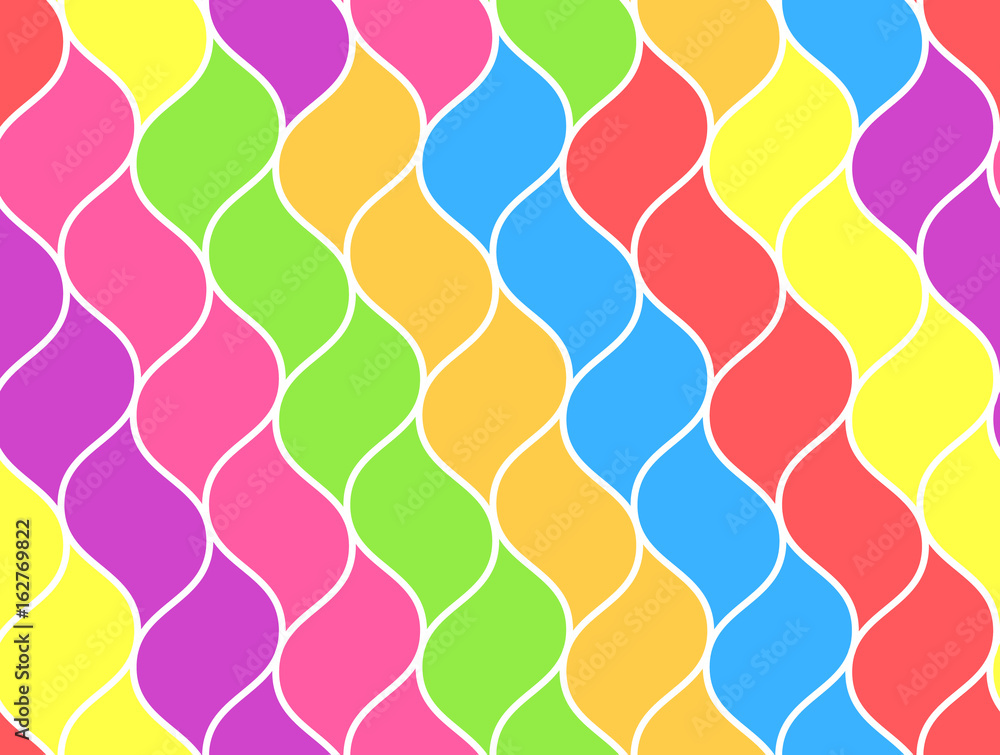 Bright rainbow colored abstract net chain pattern. Vector fashion ...