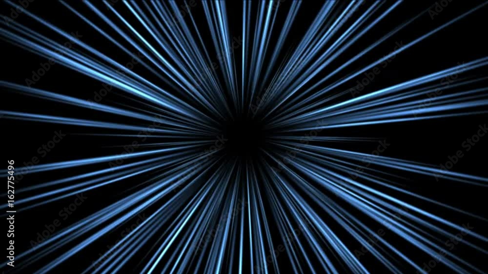 4k Abstract fast cartoon speed lines tunnel space,passage shuttle ...