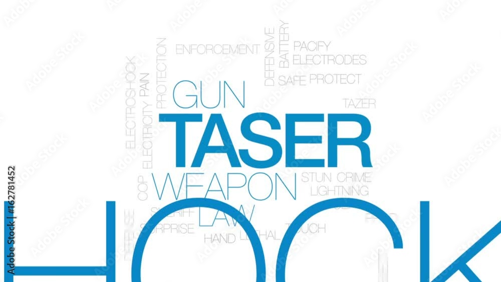 Taser animated word cloud, text design animation. Kinetic typography ...