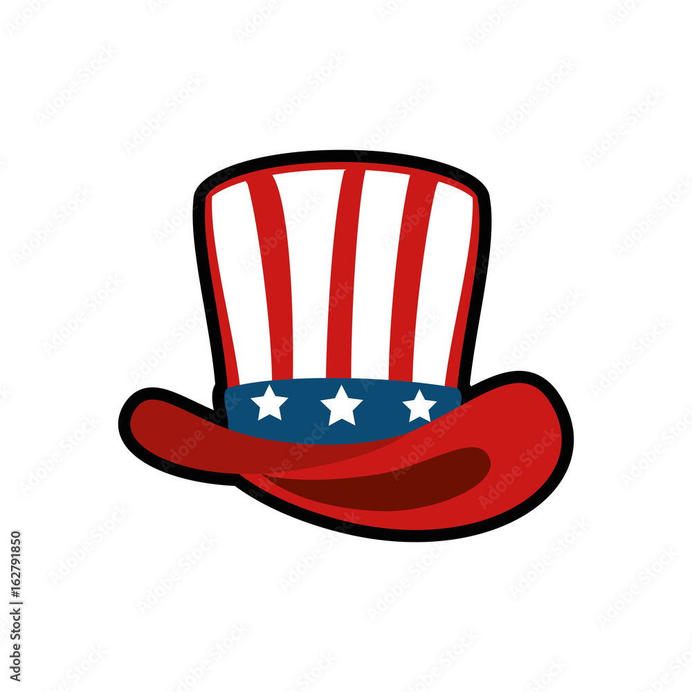 Cartoon Uncle Sam Hat