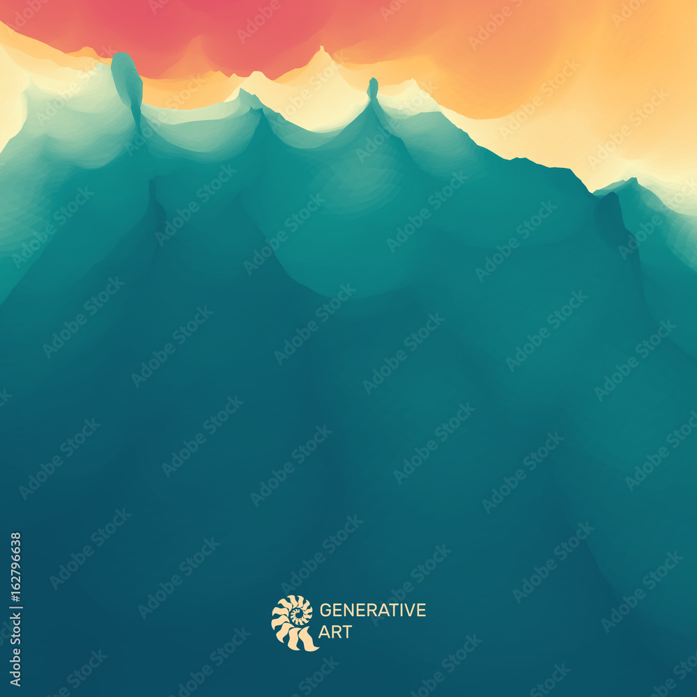 Water Wave. Water Surface. Nature background. Modern pattern. Vector ...