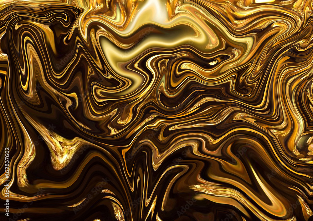 Abstract black and gold watercolor texture background. Oil painting ...