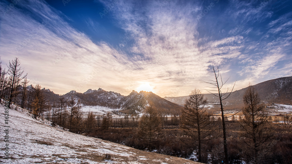Mongolian Mountain Landscape