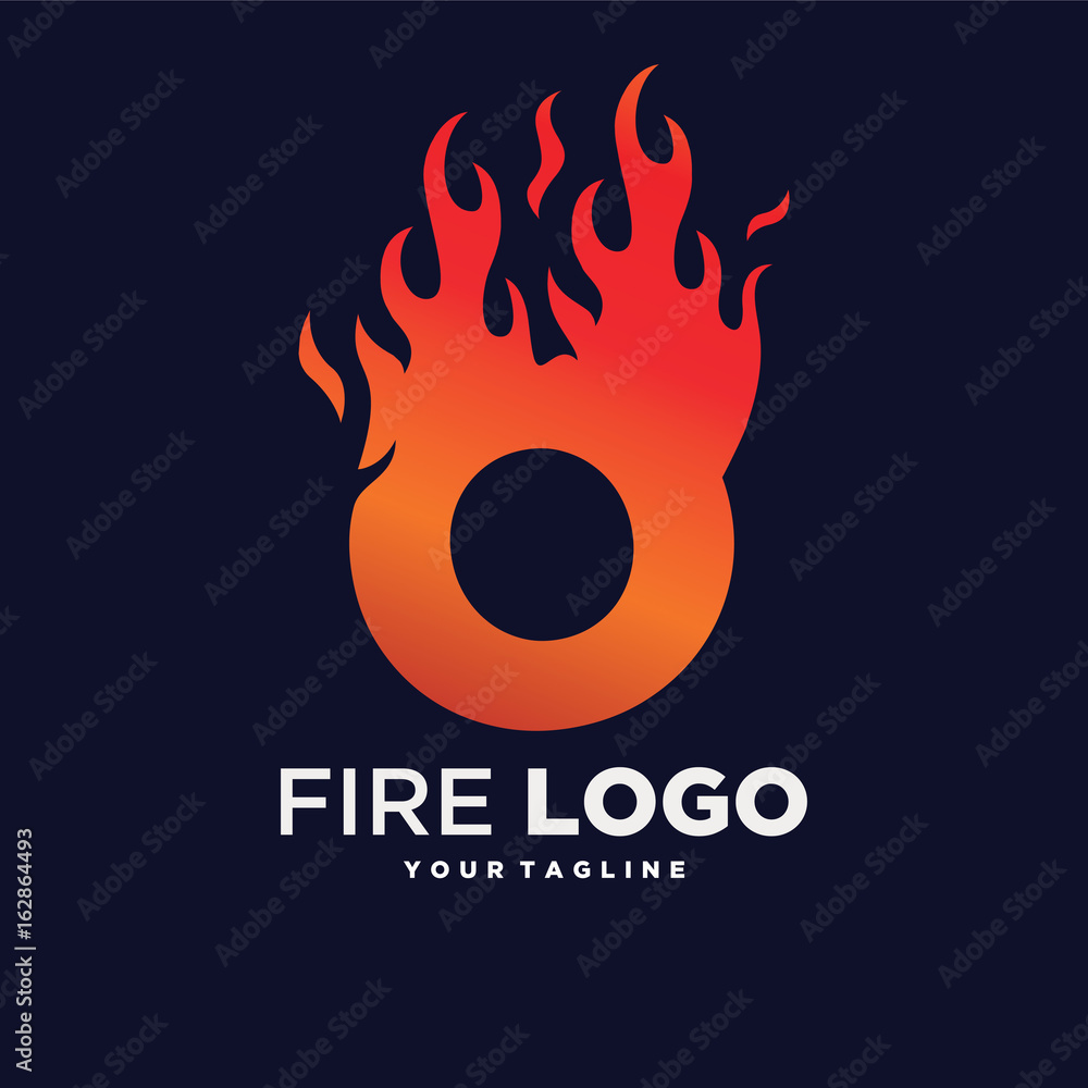 Letter O Fire